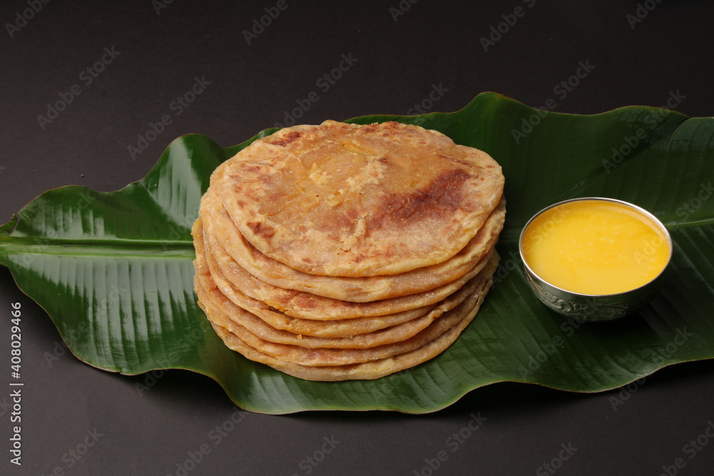 Puran Poli, also known as Holige, is an Indian sweet flatbread from ...