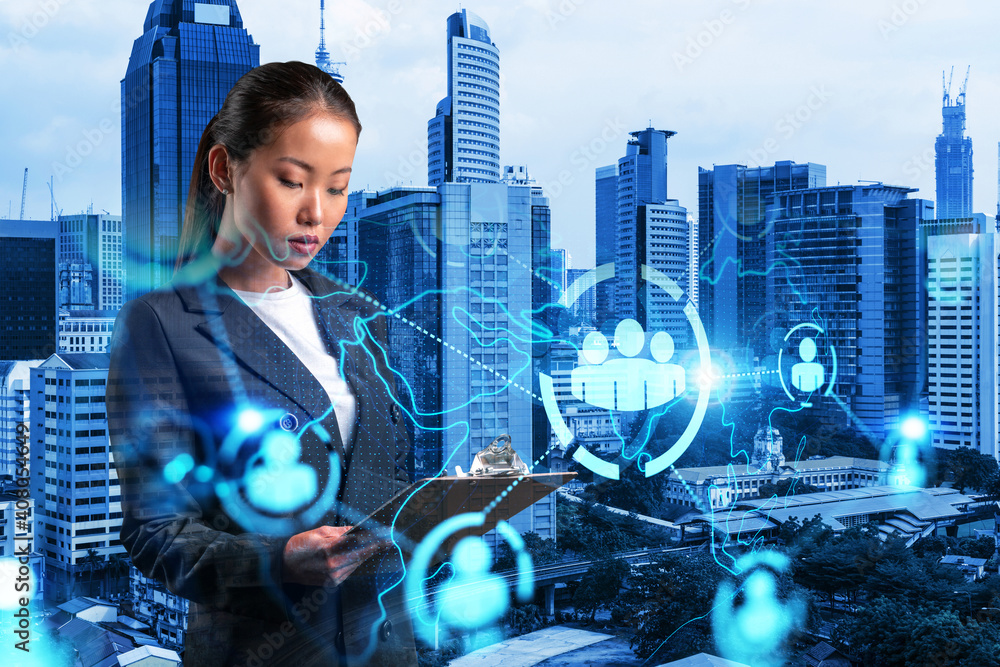 Attractive Asian HR director at international company is looking into ...