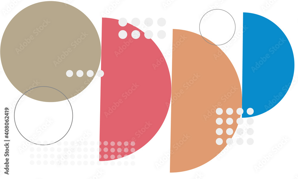 Mid Century modern geometric shapes Stock Vector | Adobe Stock