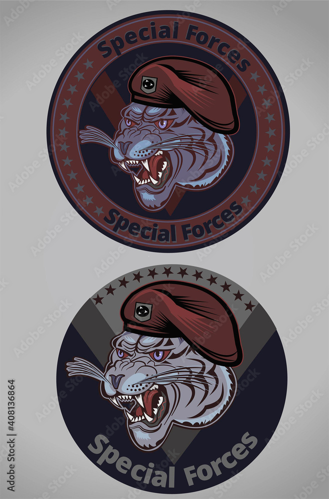 Tiger Special Forces Stock Vector | Adobe Stock