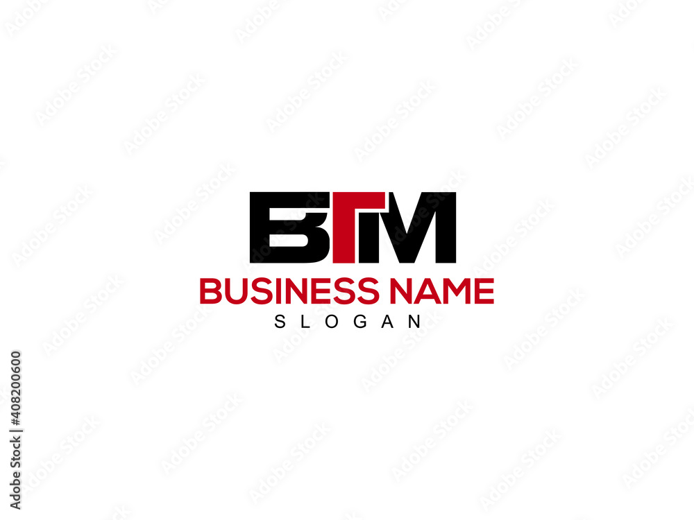 BTM logo vector And Illustrations For Business Stock Vector | Adobe Stock