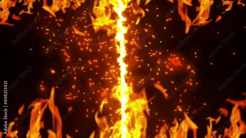 fire versus interface background loop animation Stock-Video | Adobe Stock