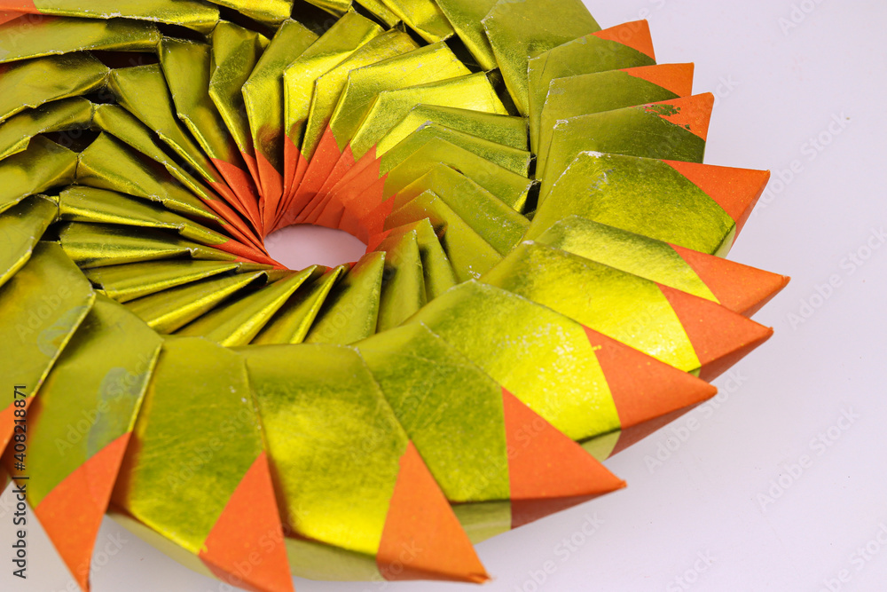 Gold Folded Paper for Offering to God in Chinese Ceremony Stock Photo ...