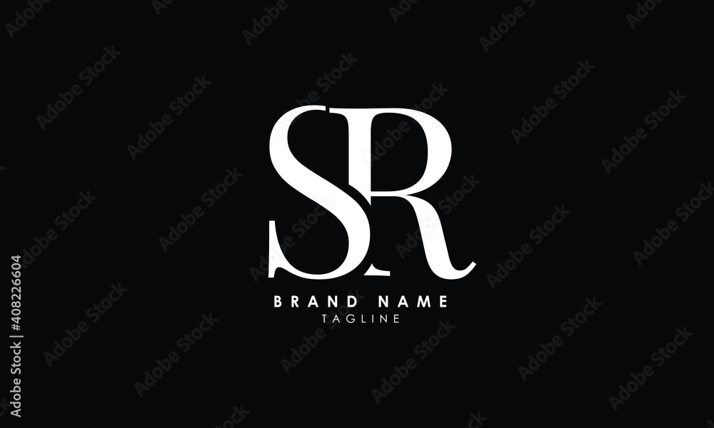 Alphabet letters Initials Monogram logo SR, RS, S and R, Alphabet ...