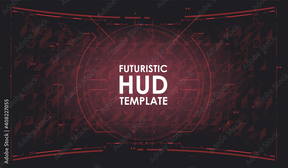 Futuristic HUD background. dashboard spacecraft. Head up screens for ...