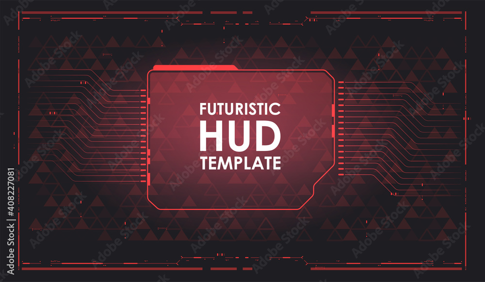 Cyberspace Virtual reality in HUD, GUI style. Futuristic HUD background ...