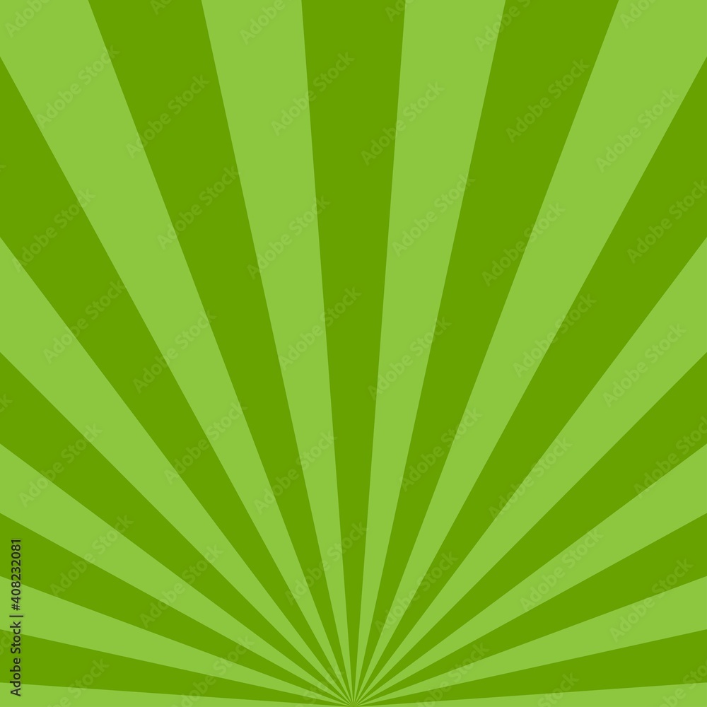Sunlight rays background. Green color burst background. Stock Vector ...