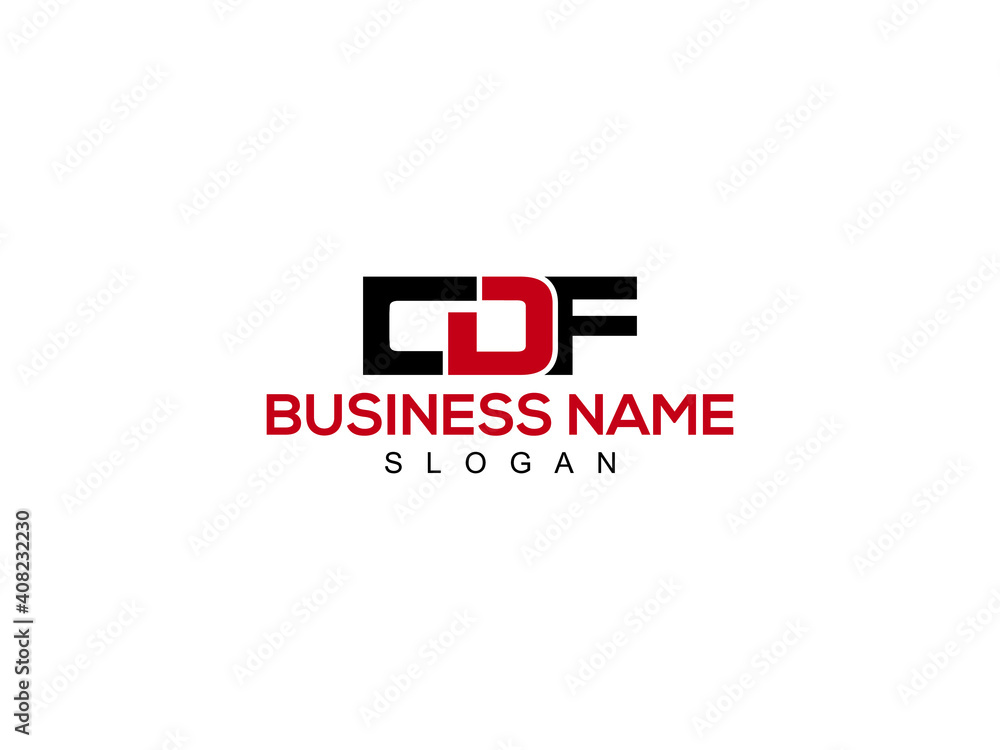 Letter CDF Logo Vectors For Your Business Stock Vector | Adobe Stock
