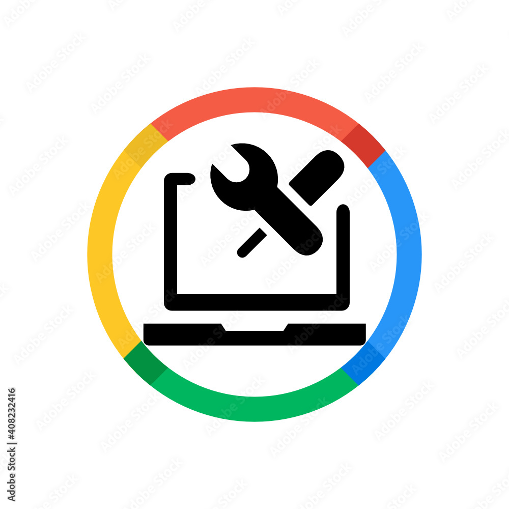 Laptop Configuration Stock Vector | Adobe Stock