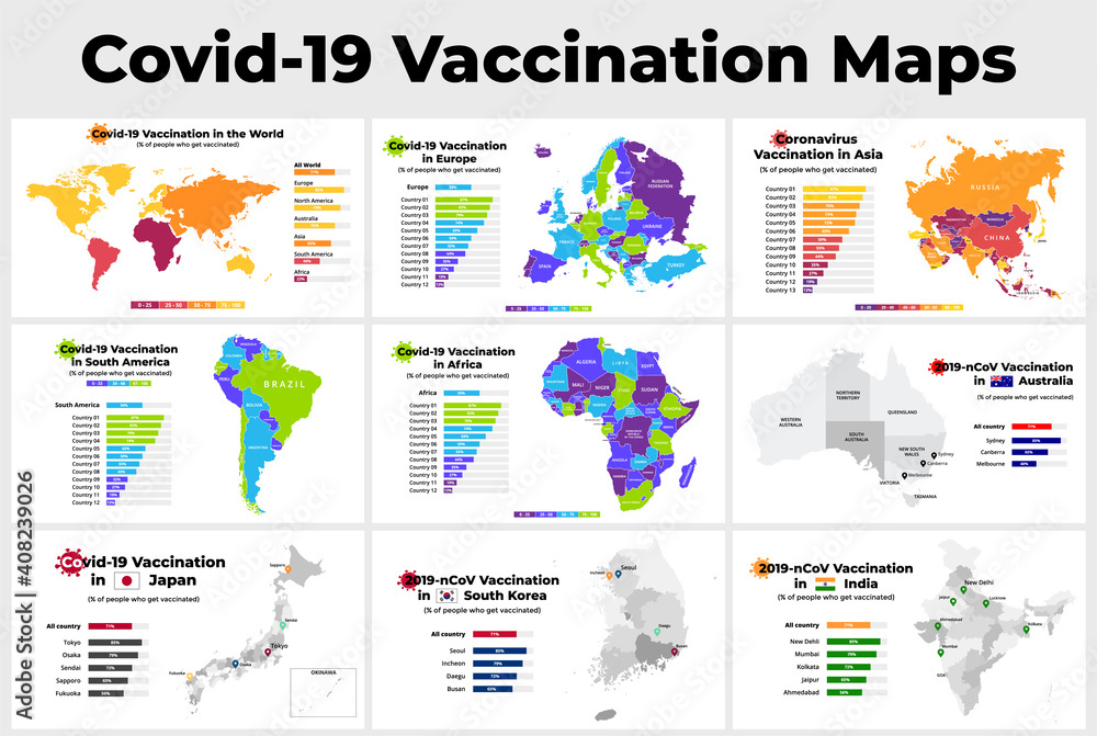 Covid-19 vaccine infographic. Coronavirus vaccination in the World ...