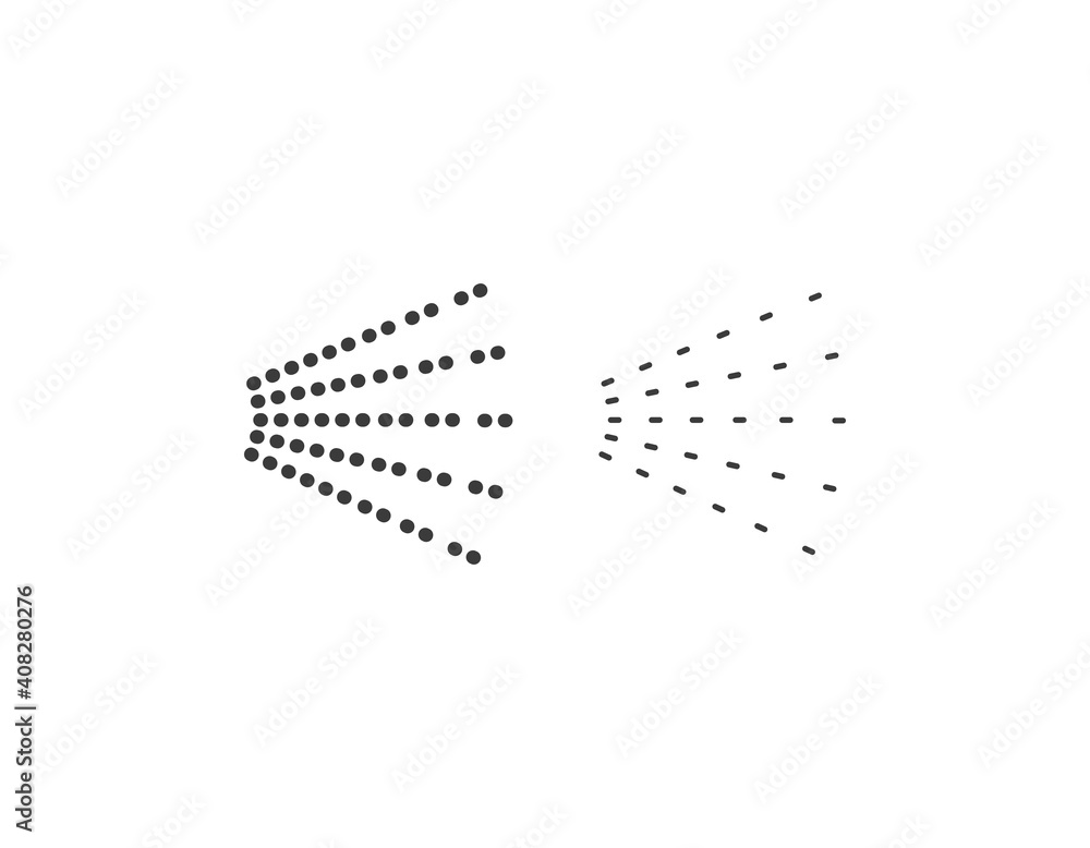 Spray icon. Water or air spray nozzle for spray paint or deodorant ...