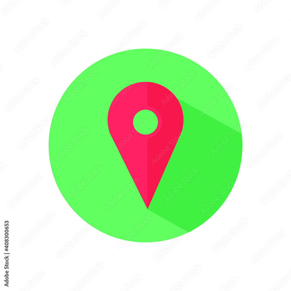 flat, isolated and trendy style maps logos. Maps logo background for ...