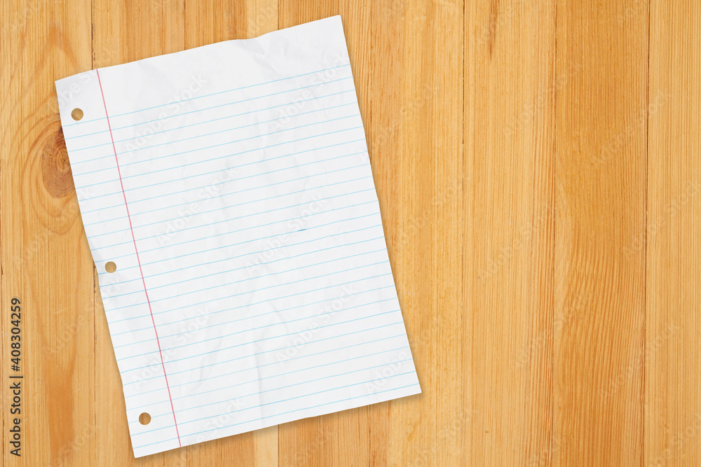 Retro lined school crumpled paper background Stock Photo | Adobe Stock