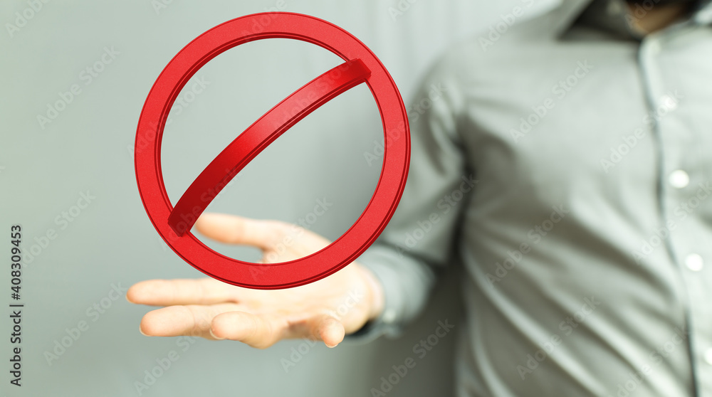 warning stop sign attention symbol Stock Photo | Adobe Stock