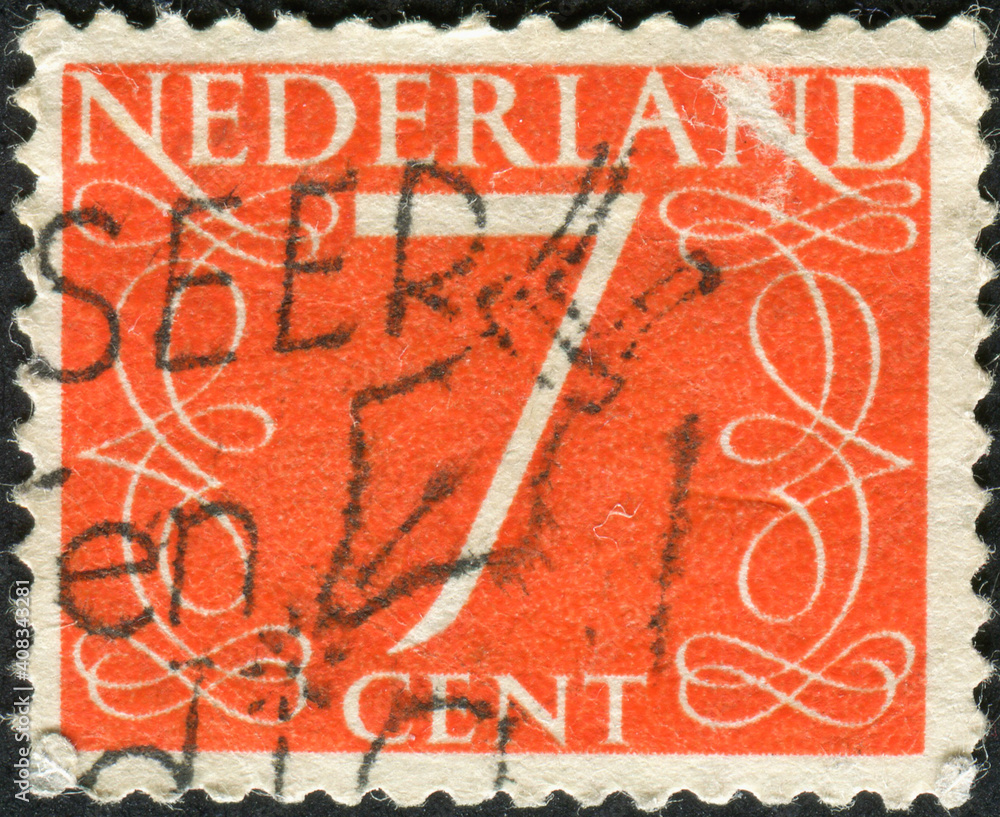 NETHERLANDS - CIRCA 1953: Postage stamp printed in the Netherlands ...