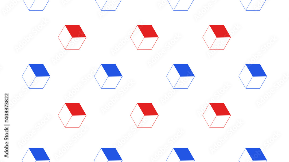 Seamless background design with cubes illustration. Stock Illustration ...