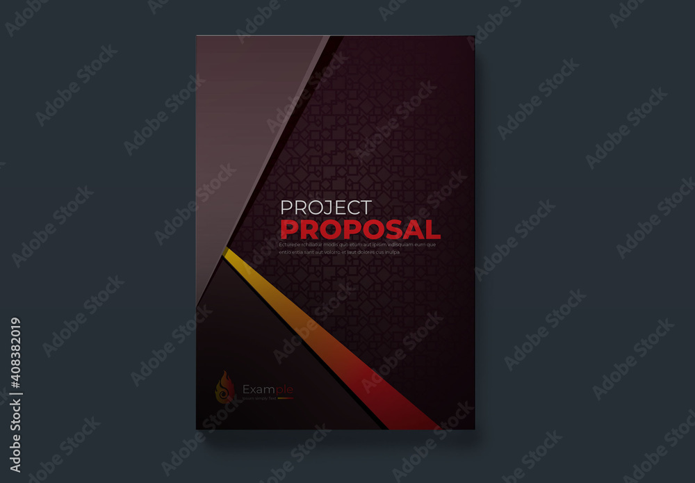 Creative Project Proposal Layout Stock Template | Adobe Stock