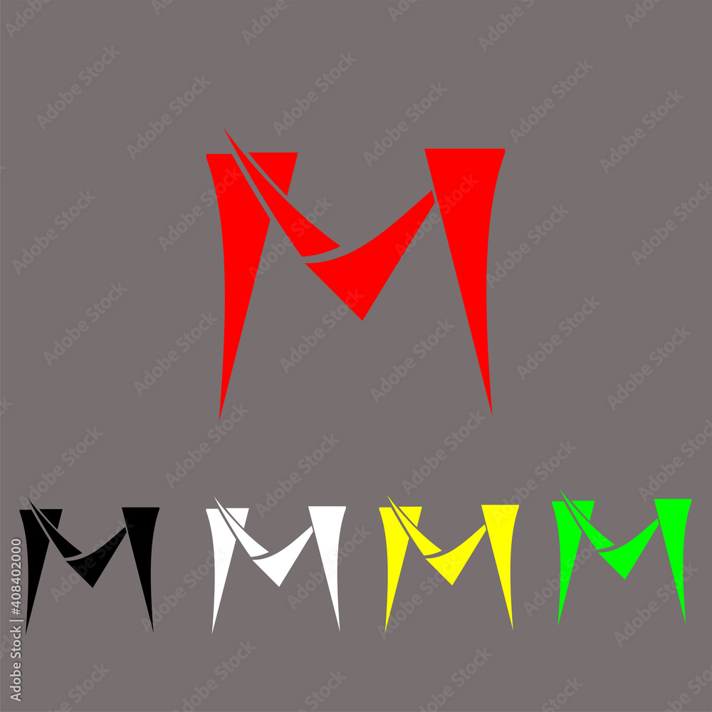Font Of Letter M, Fit For Your Icon Or Design If You Use Letter M Stock ...