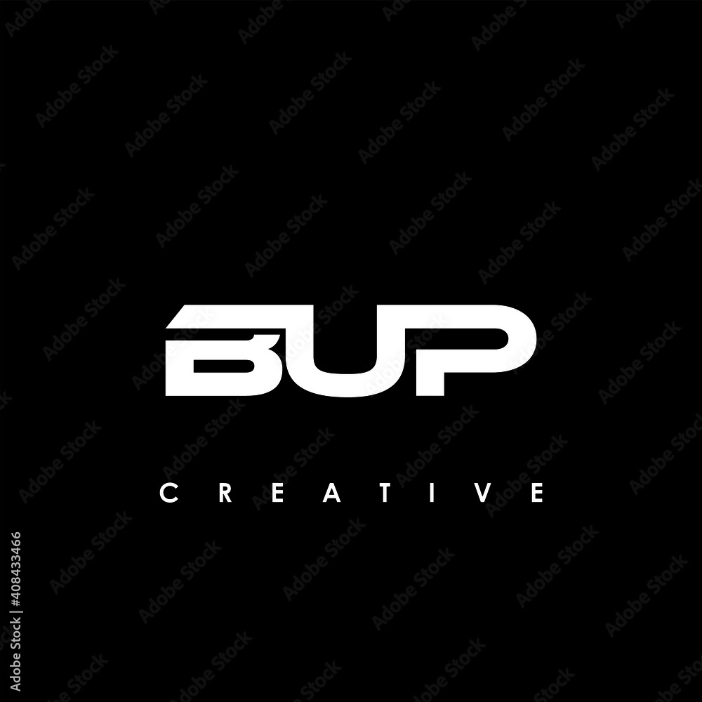 BUP Letter Initial Logo Design Template Vector Illustration Stock ...