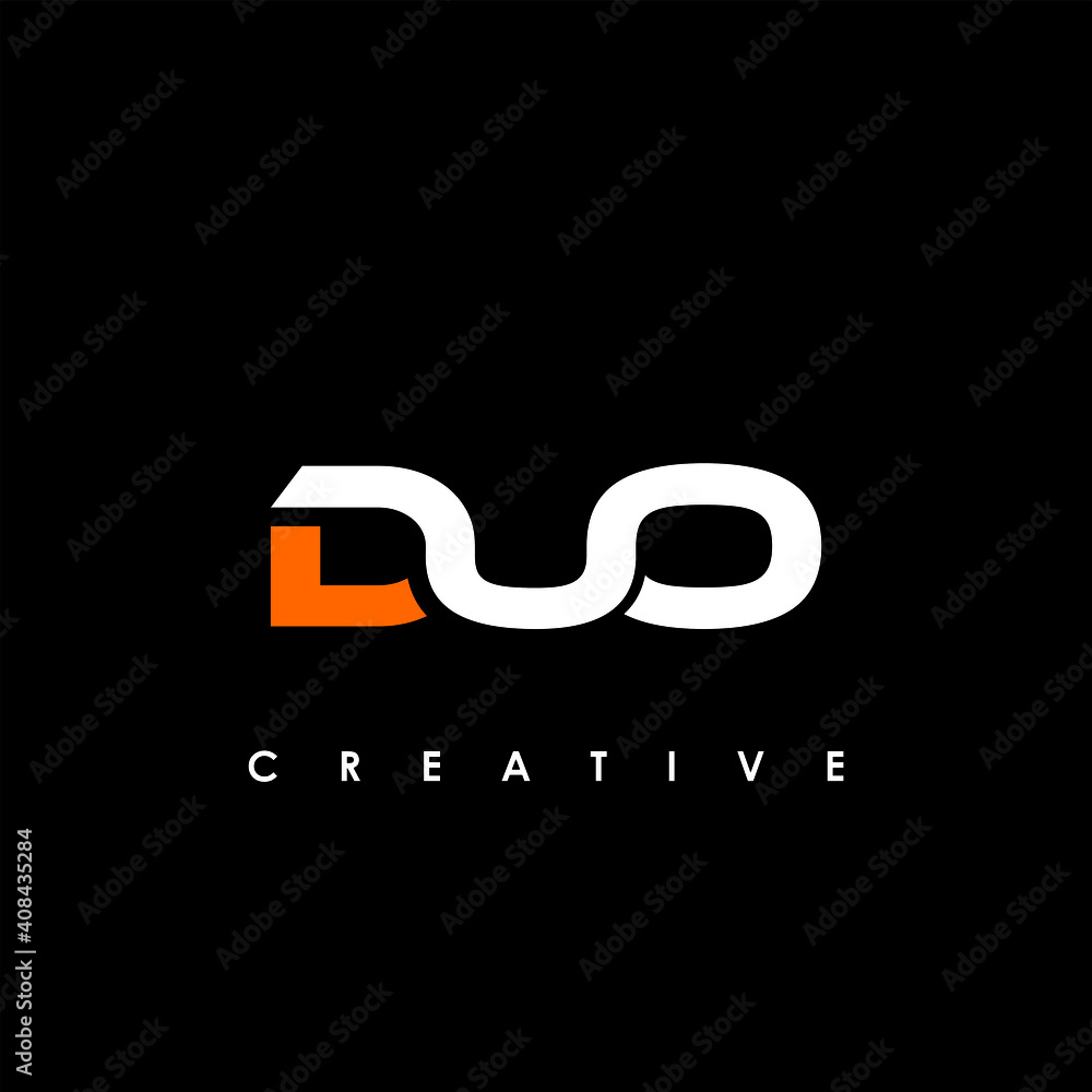 DUO Letter Initial Logo Design Template Vector Illustration Stock ...