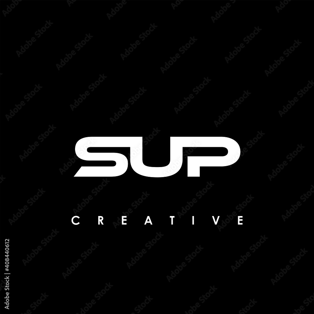 SUP Letter Initial Logo Design Template Vector Illustration Stock ...