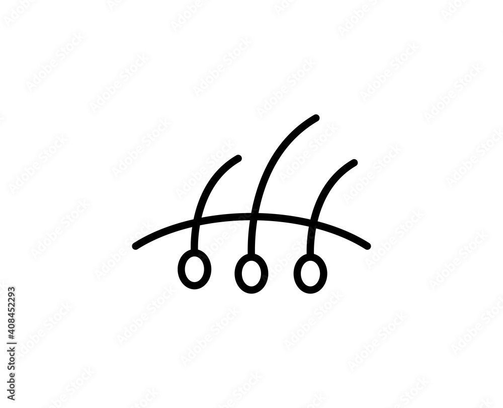 Human body flat icon. Single high quality outline symbol for web design ...