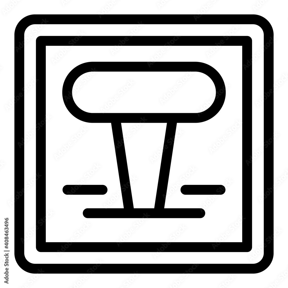 Power lever icon. Outline power lever vector icon for web design ...