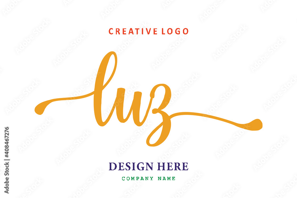 LUZ lettering logo is simple, easy to understand and authoritative ...