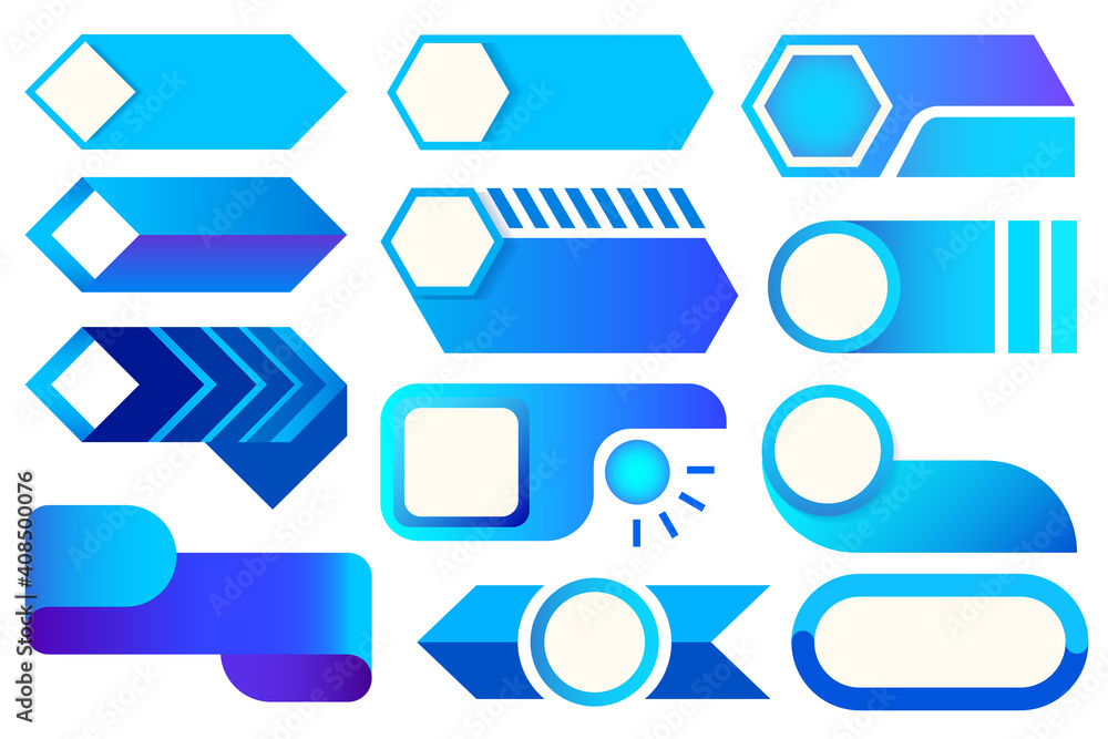 Steps Options Elements Infographic Templates for Website, UI Apps and ...