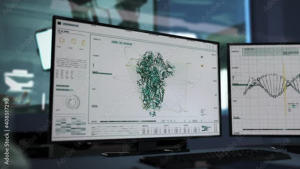 The doctors are running a new series of SARS-COV-2 tests. Freshly ...