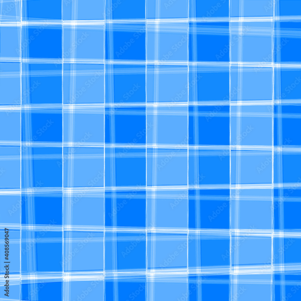 A flowing pattern of smooth blue lines on a brocade veil with ...