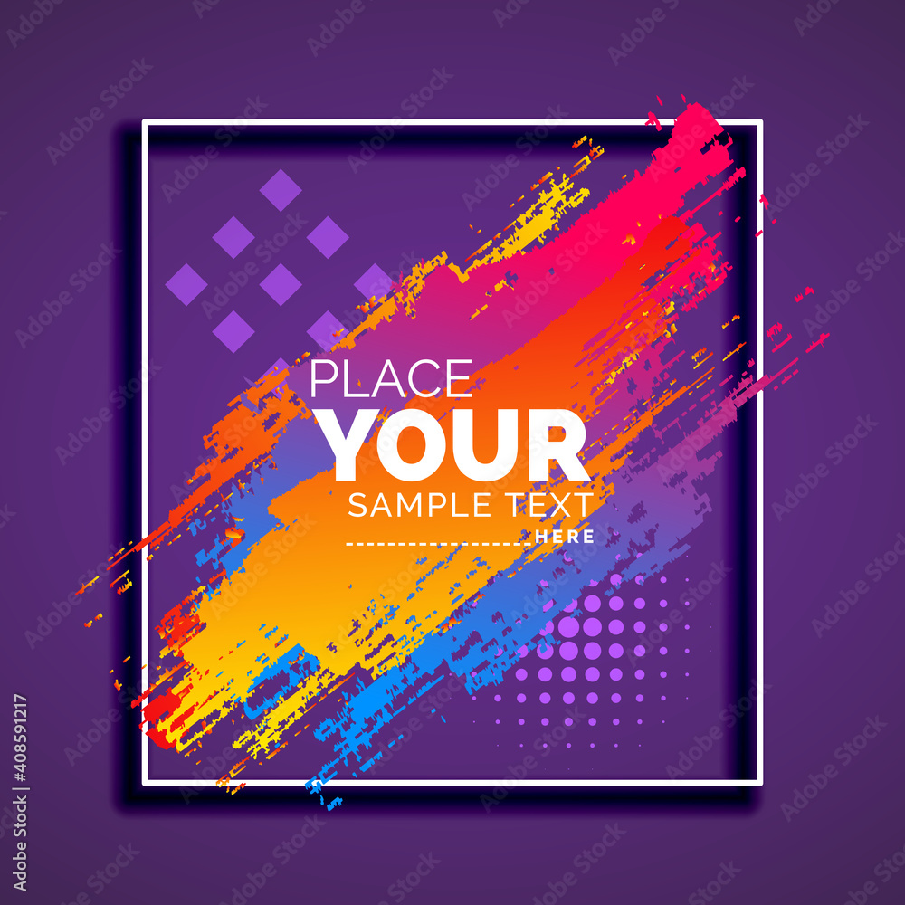 Vector illustration of abstract background with dynamic minimal ...