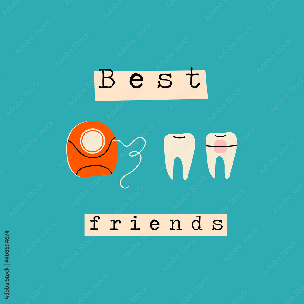 Dental Floss and Teeth. Best friends. Dental hygiene, Mouth cleaning ...