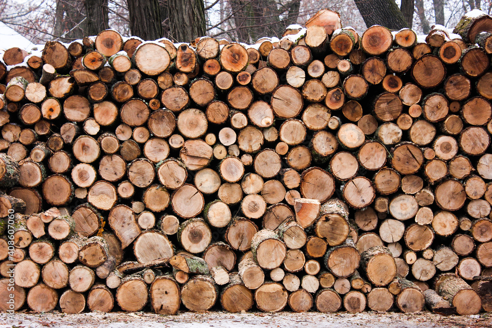 Natural logs background. Wood burning logs for woodburning stoves and ...