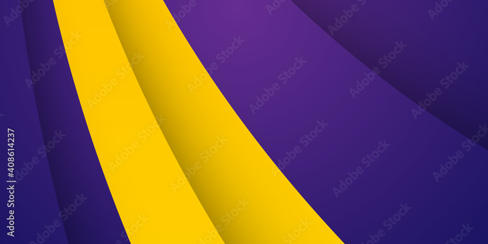Isolated purple violet and yellow wave, gradient green and violet ...