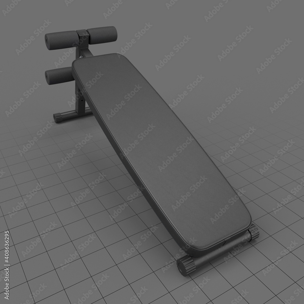 Essential workout bench Stock 3D asset | Adobe Stock