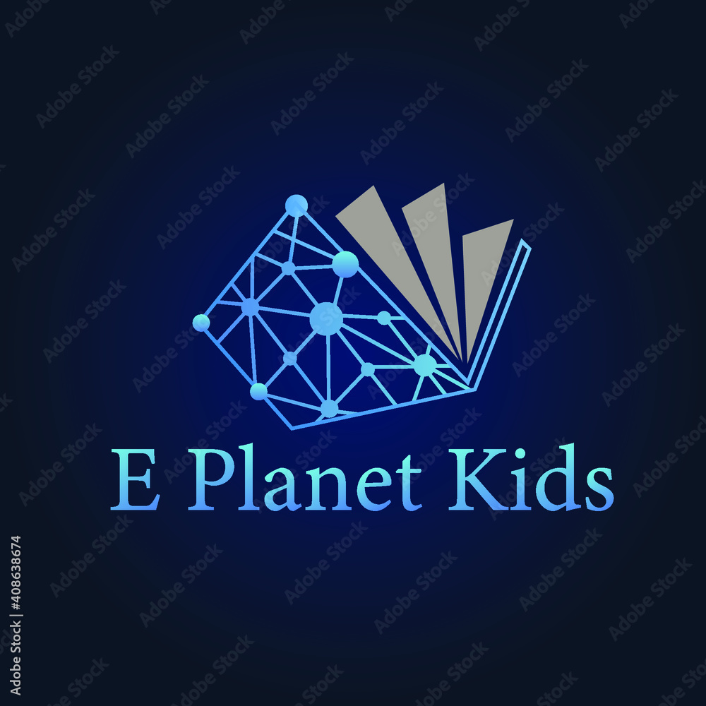 Tech book logo designs template, online education and learning designs ...