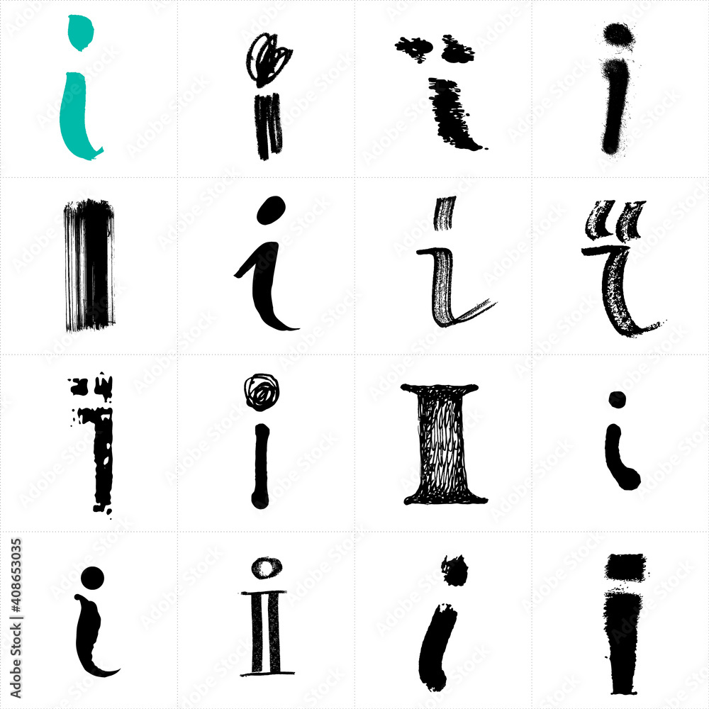 Cyrillic and Latin alphabet Letter I. Uppercase Russian and Ukrainian ...