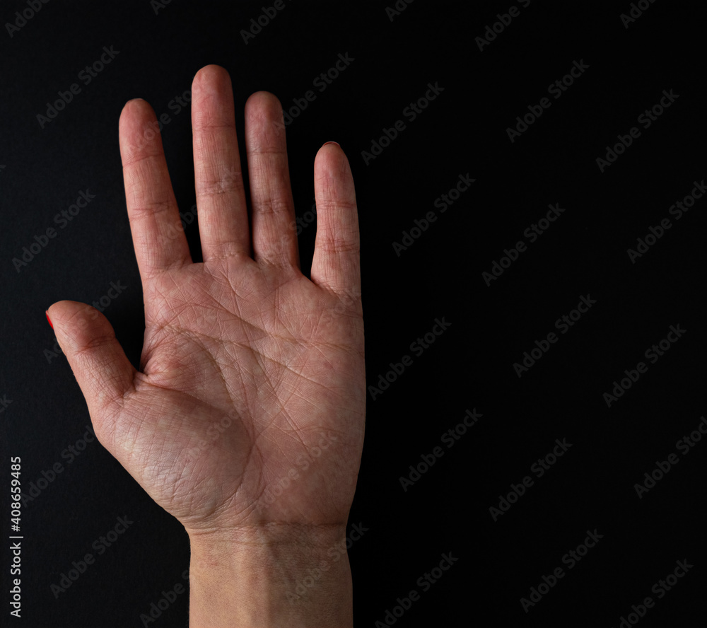 Lines On Palm, Palmistry - Palm Reading Stock Photo | Adobe Stock