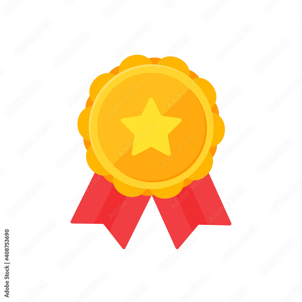 Golden star brooch Symbol of victory Awards of winners in sports events ...