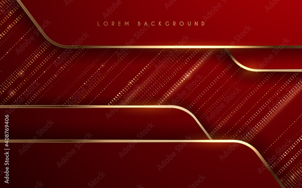 Abstract red and gold background Stock Vector | Adobe Stock
