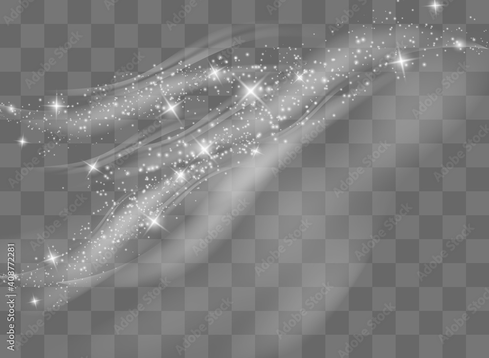 Snow and wind on a transparent background. Stock Vector | Adobe Stock