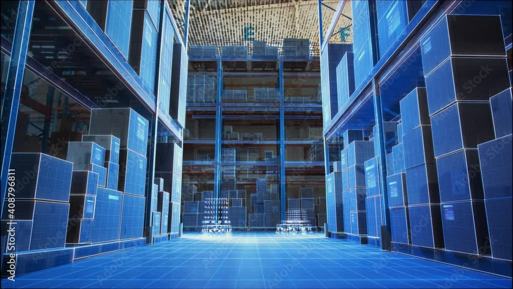 Future Technology 3D Concept. Complete Digitalization and ...