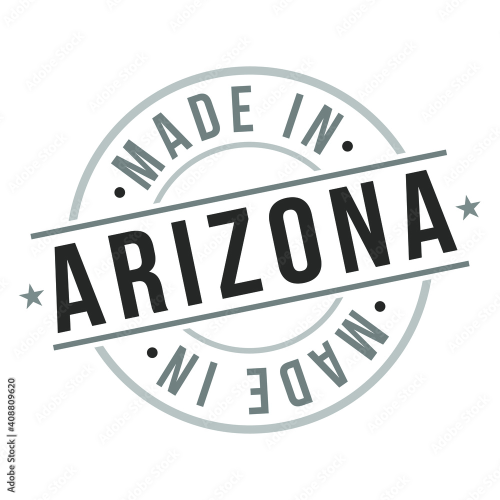 Made in Arizona Stamp Logo Icon Symbol Design. Seal National Product ...