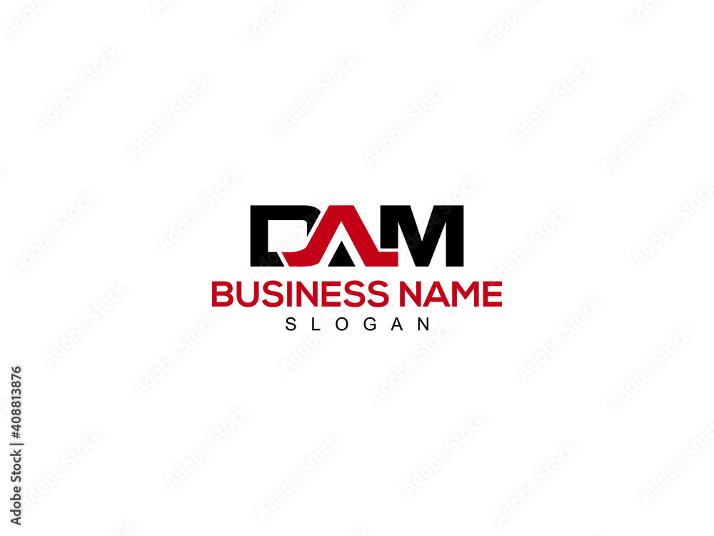 DAM Logo And Illustrations Design For Business Stock Vector | Adobe Stock