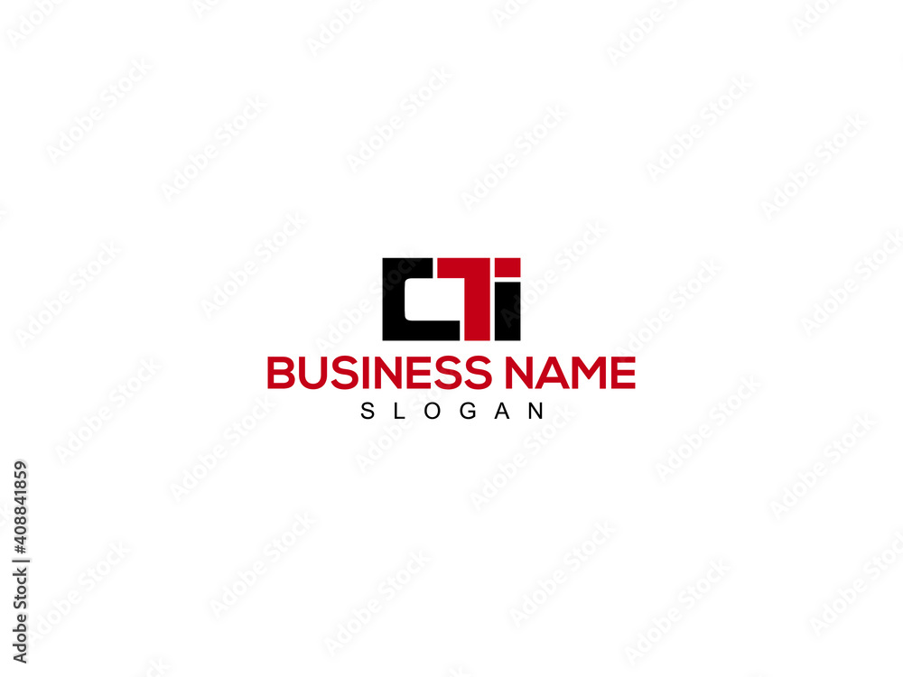 CTI Logo And Illustrations Design For New Business Stock Vector | Adobe ...