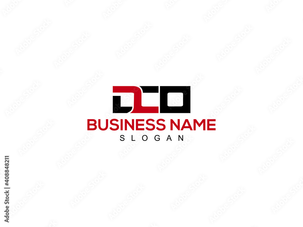 DCO Logo And Illustrations Design For Business Stock Vector | Adobe Stock