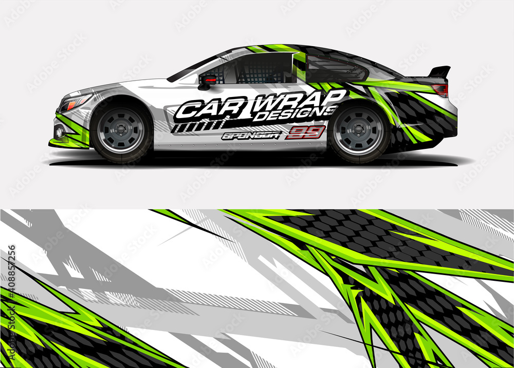 vehicle graphic kit vector. Modern abstract background for car wrap ...