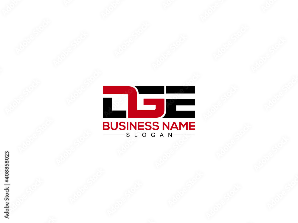 DGE Logo And Illustrations Design For New Business Stock Vector | Adobe ...