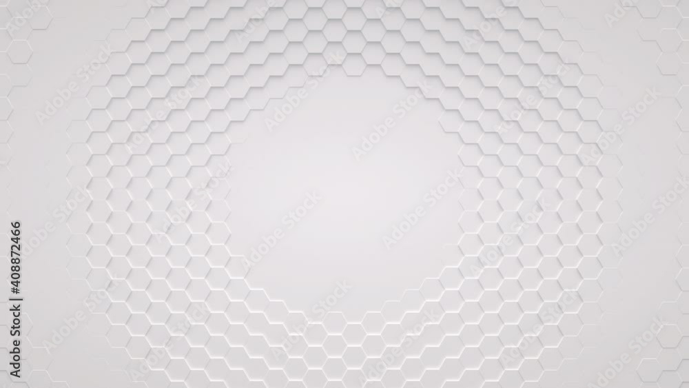 Hexagons Waves Motion Background Seamless Loop Animation Stock Video
